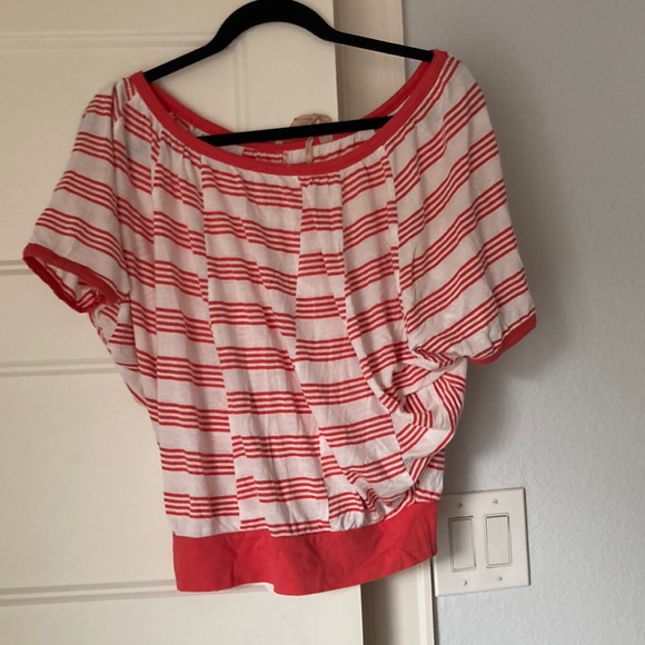 Anthropologie | Tops | Anthropologie Wide Neck Off Shoulder Bat Sleeve ...